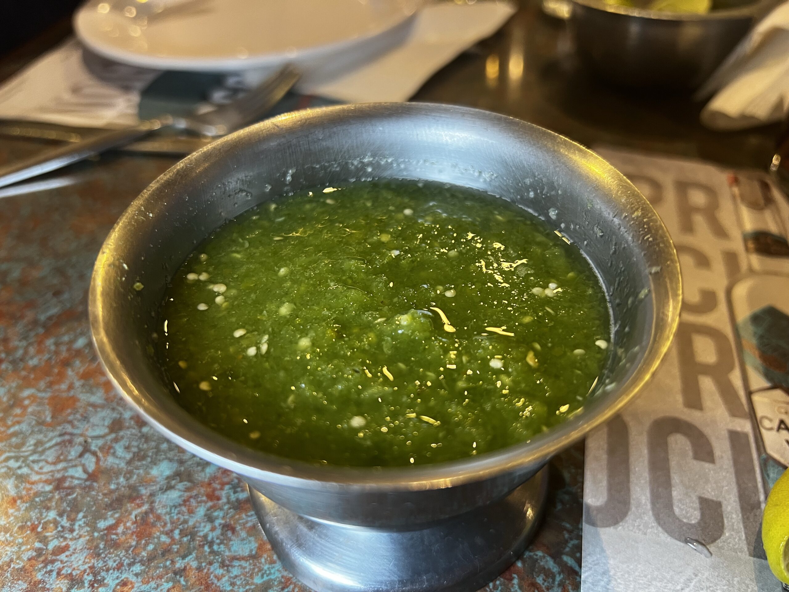 Receta Salsa Verde Cruda